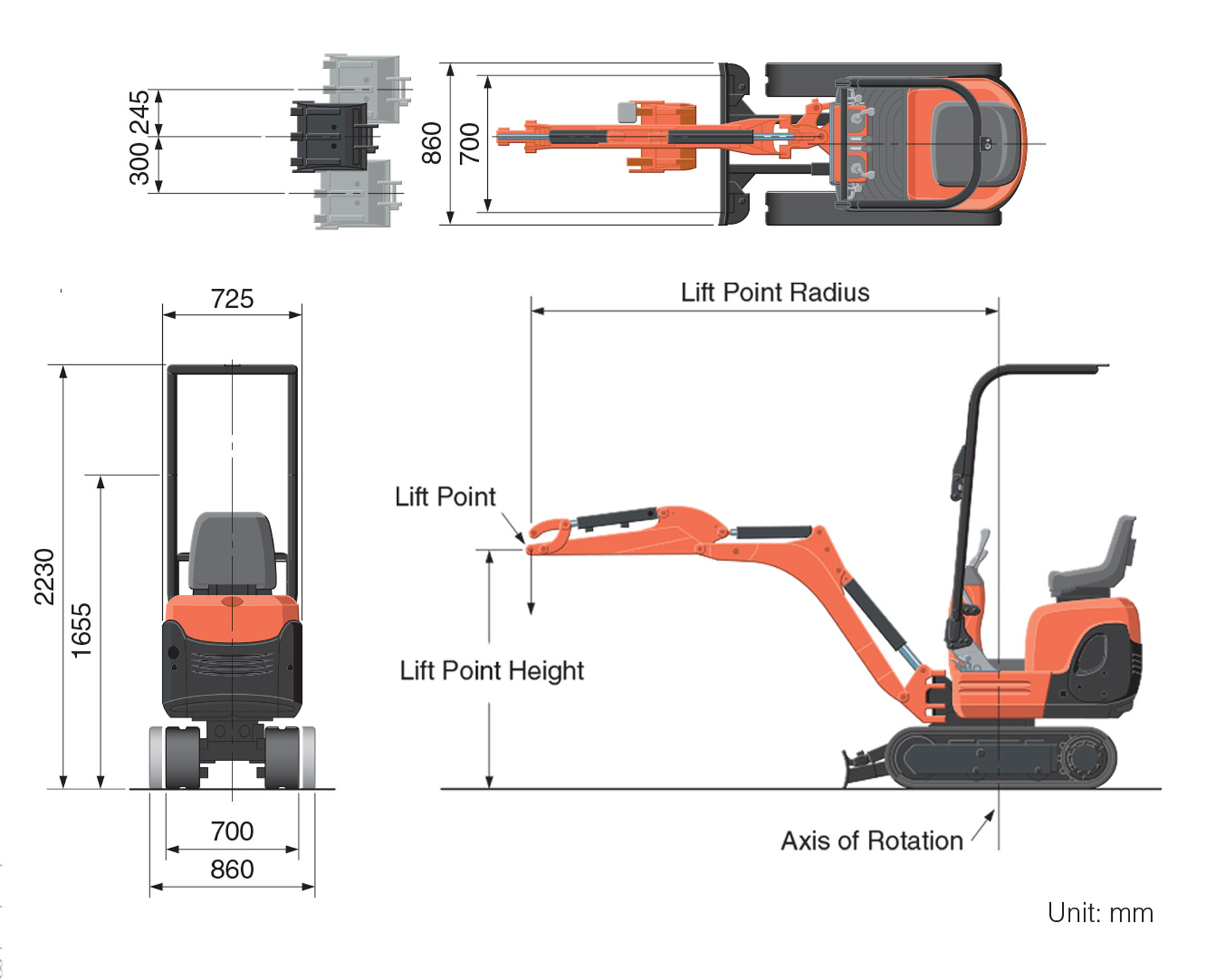 Super compact mini digger - DH Plant Hire